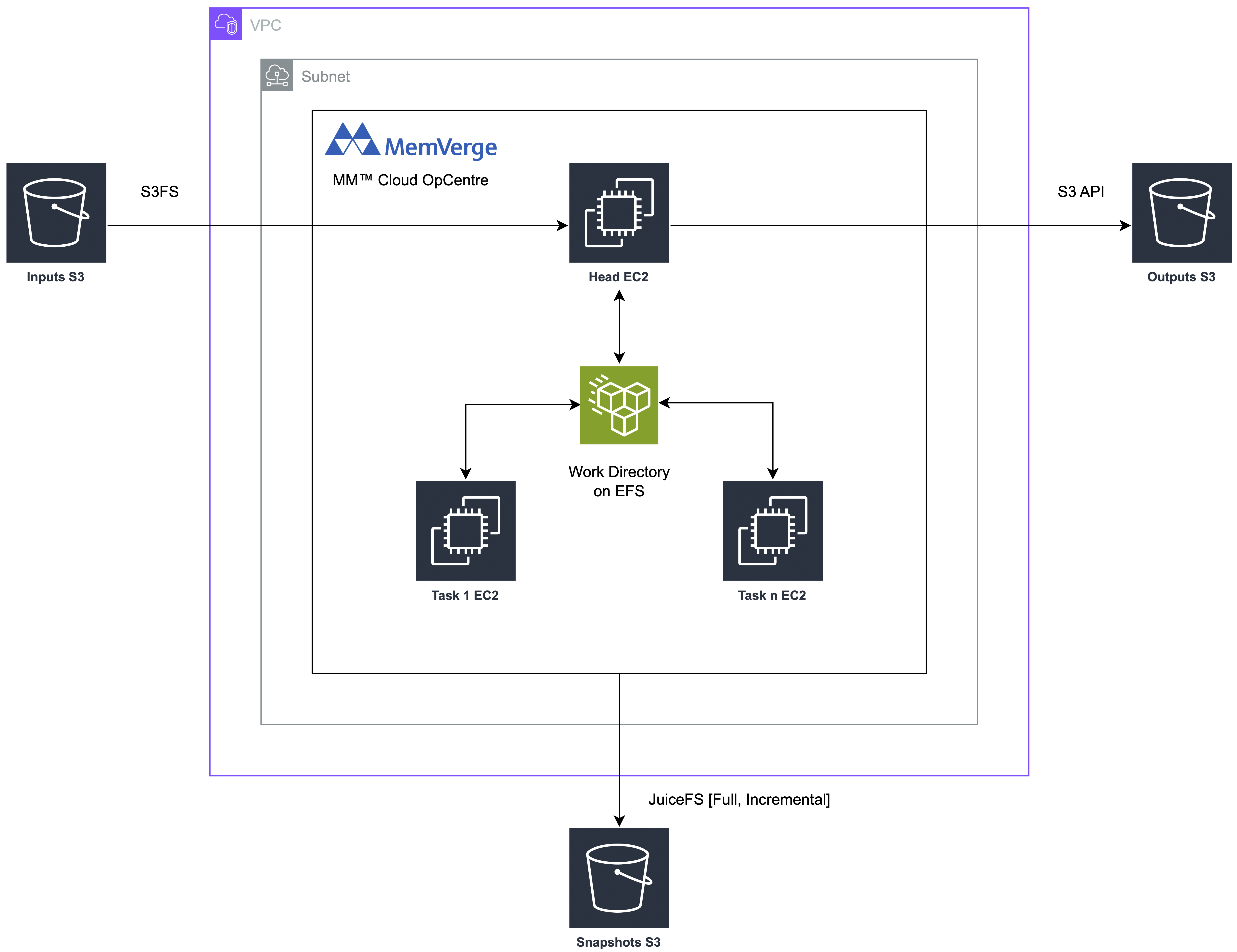 Nextflow on AWS with EFS workDir - MMCloud Documentation